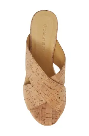 CHOCOLAT BLU Wayland Platform Wedge Slide Sandal