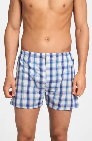 Nordstrom 3-pack Classic Fit Boxers Blue/ Green