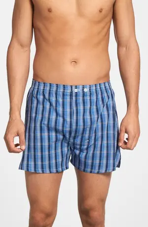 Nordstrom 3-pack Classic Fit Boxers Blue/ Navy