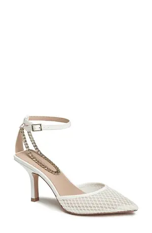 Bcbgmaxazria BCBG Mayah Ankle Strap Pump White / White