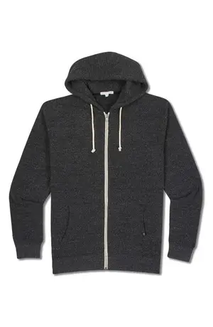 THREADS 4 THOUGHT Trim Fit Heathered Fleece Zip Hoodie