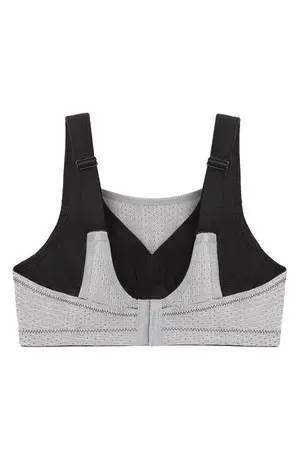 GLAMORISE Custom Control Sports Bra - Black/grey
