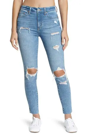 DAZE Money Maker Vintage Ripped High Waist Jeans