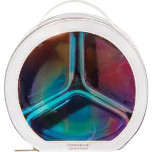 Stephanie Johnson Miami Nights Frost Riley Jewelry & Makeup Bag - White