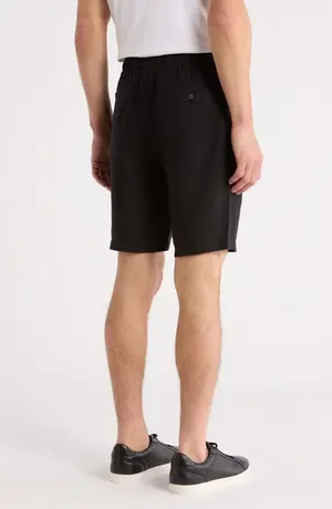Vince Lightweight Hemp Blend Drawstring Shorts - Black