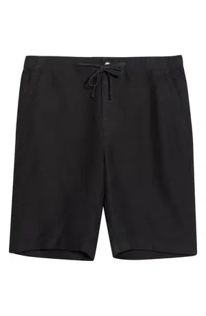 Vince Lightweight Hemp Blend Drawstring Shorts - Black
