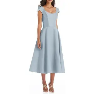 Full-Length Satin Dresses