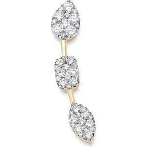 Sara Weinstock Reverie Three-cluster Diamond Ear Crawler Earrings - 18k Yellow Gold