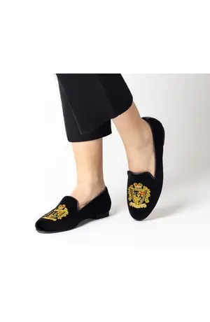 JON JOSEF Gatsby Embroidered Flat