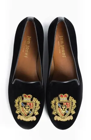 JON JOSEF Gatsby Embroidered Flat