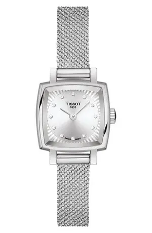 TISSOT Square Diamond Bracelet Watch - Silver