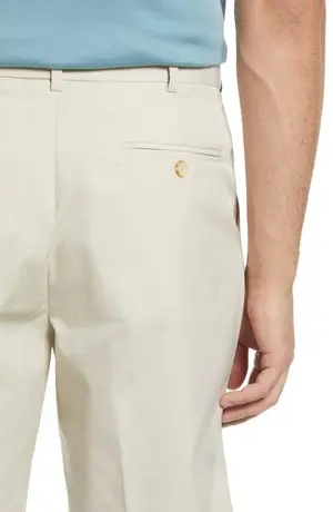 Berle Prime Pleated Poplin Shorts - Light Tan