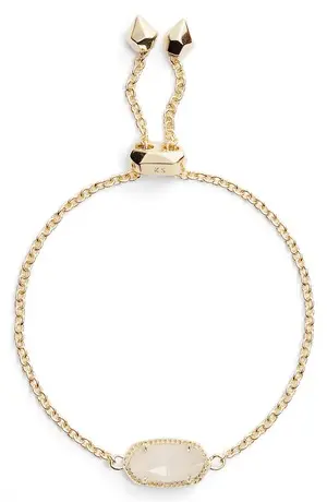 Kendra Scott Kendra Scott Elaina Bracelet Rose Quartz/ Gold