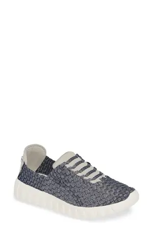 Bernie Mev. Vivaldi Slip-on Sneaker - Navy Shimmer Fabric