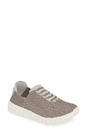 Bernie Mev. Vivaldi Slip-On Sneaker New Smoke Shimmer Fabric
