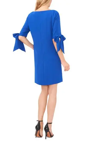 CECE DUPRAZ Moss Crepe Shift Dress - Deep Royal Blue