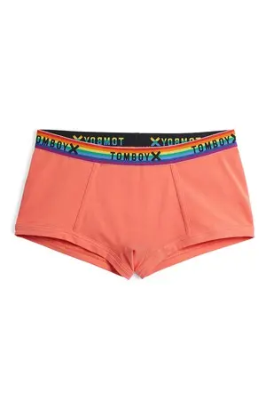 TOMBOYX Stretch Modal Boyshorts Coral Rainbow