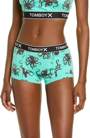 TOMBOYX Stretch Modal Boyshorts Denizens Of The Deep