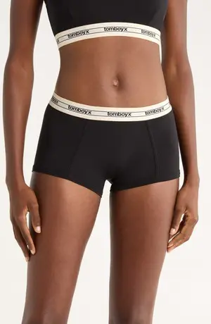 TOMBOYX Stretch Modal Boyshorts Modal Retro Black