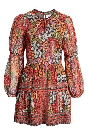 Saylor Talley Floral Print Minidress