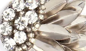 Deepa Gurnani Perry Wing Drop Earrings - Silver
