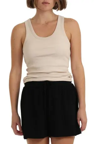 PAPINELLE Papinelle Ribbed Shelf Bra Tank Soft Cream