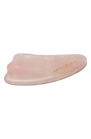 SKIN GYM Rose Quartz Crystal Gua Sha Sculpty Facial Tool - Pink