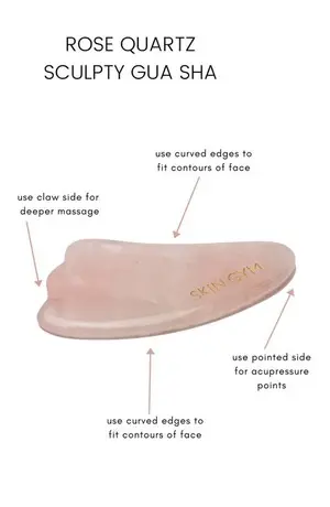 SKIN GYM Rose Quartz Facial Sculpting Tool