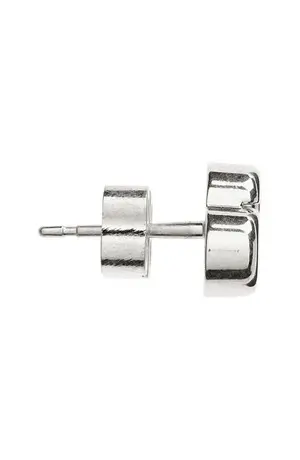 Balenciaga Interlocking Logo Stud Earrings