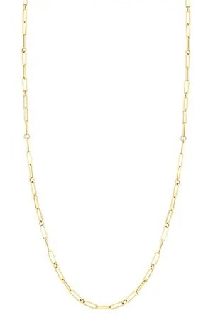 Roberto Coin Roberto Coin 18K Gold Paperclip Chain Necklace Yellow Gold