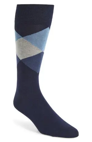 Cole Haan Diamond Patterned Crew Socks