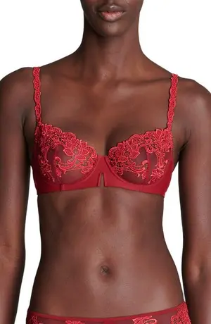 Simone Perele Saga Underwire Demi Bra Lipstick