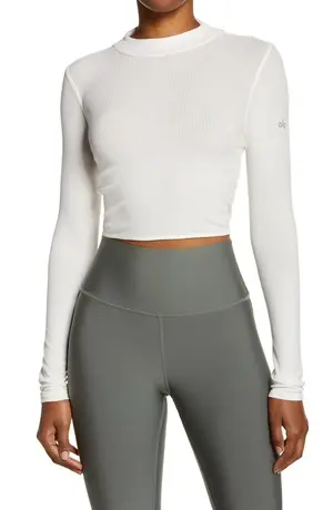 Alo Yoga Cutout Rib Crop Top