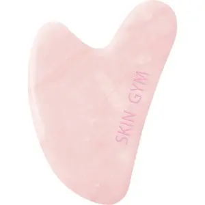 SKIN GYM Rose Quartz Crystal Sculpty Heart Gua Sha Facial Tool - No Color