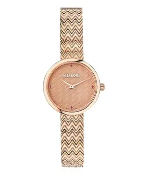 Missoni Embossed Chevron-strap Watch