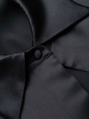 Carine Gilson Long-sleeve Silk-satin Shirt