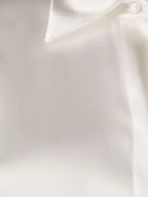 Carine Gilson Long-sleeve Silk-satin Shirt