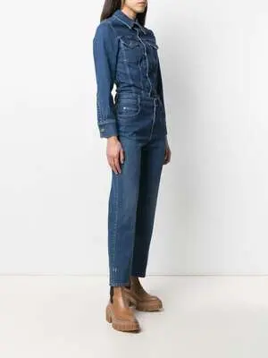 Stella McCartney Vintage-wash Denim Jumpsuit - Blue