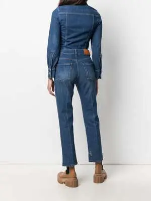 Stella McCartney Vintage-wash Denim Jumpsuit - Blue