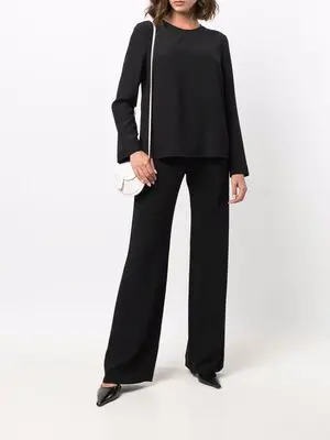 Emporio Armani High-waisted Wide-leg Trousers