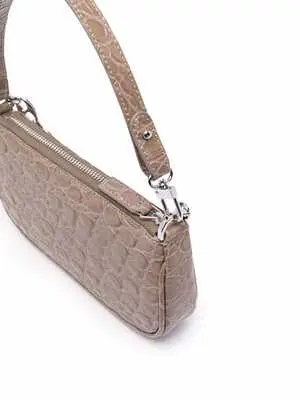 By Far Mini Rachel Chain Shoulder Bag - Grey