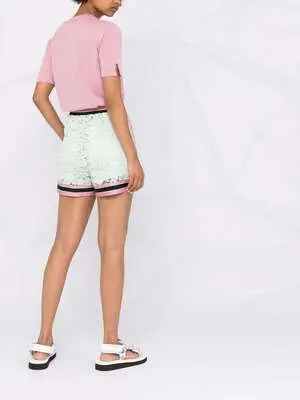 Dolce & Gabbana Contrast-stripe Lace Shorts