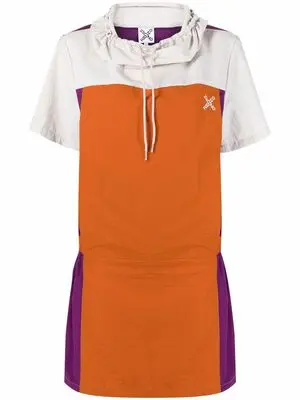 Kenzo Colourblock Drawstring-collar Dress
