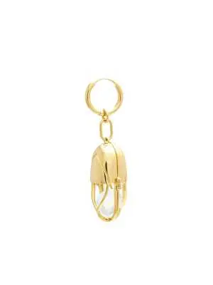 CAPSULE ELEVEN Quartz Crystal Hoop Earring - Gold