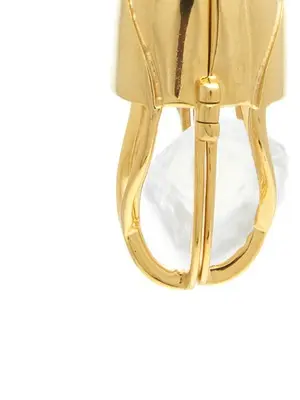 CAPSULE ELEVEN Quartz Crystal Hoop Earring - Gold