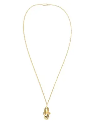 CAPSULE ELEVEN Pyrite Crystal Pendant Necklace - Gold