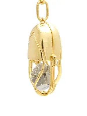CAPSULE ELEVEN Pyrite Crystal Pendant Necklace - Gold