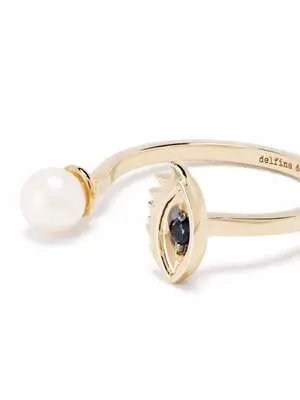Delfina Delettrez 9kt Yellow Sapphire, And Pearl Ring