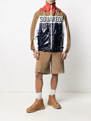 Dsquared2 Logo-print Colour-block Windbreaker