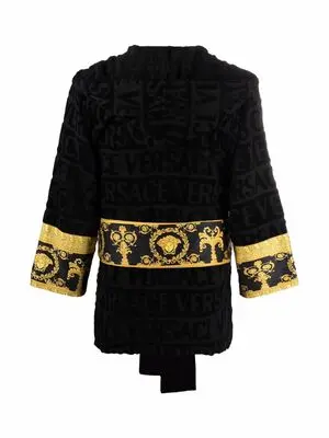 Versace I Love Baroque Short Robe - Black